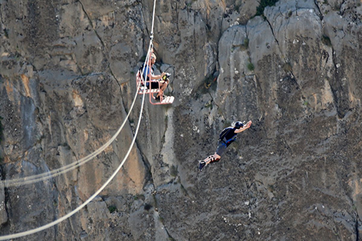 Base Jump In The Dark Canyon | Nomatto